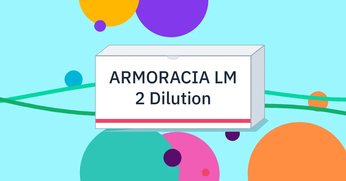 Symbolbild: Packung mit der Aufschrift ARMORACIA LM 2 Dilution (PZN 13393047) – Verfügbarkeit und Bezug in Apotheken in Frankfurt am Main