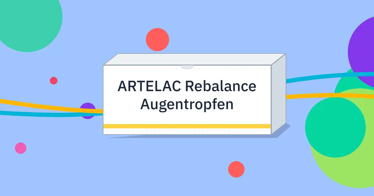 Symbolbild: Packung mit der Aufschrift ARTELAC Rebalance Augentropfen (PZN 19463240) – Verfügbarkeit und Bezug in Apotheken in Frankfurt am Main