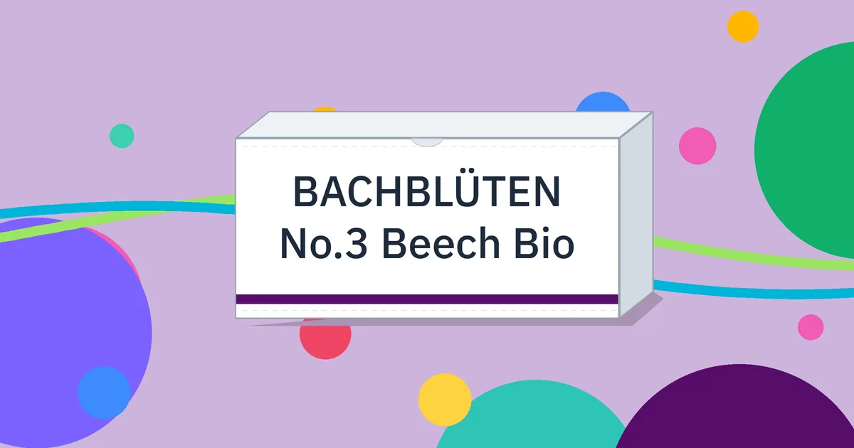 Symbolbild: Packung mit der Aufschrift BACHBLÜTEN No.3 Beech Bio (PZN 10310486) – Verfügbarkeit und Bezug in Apotheken in Frankfurt am Main