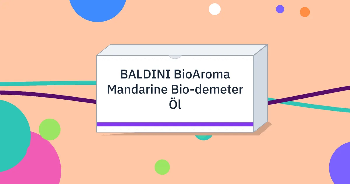 Symbolbild: Packung mit der Aufschrift BALDINI BioAroma Mandarine Bio-demeter Öl (PZN 12436731) – Verfügbarkeit und Bezug in Apotheken in Frankfurt am Main