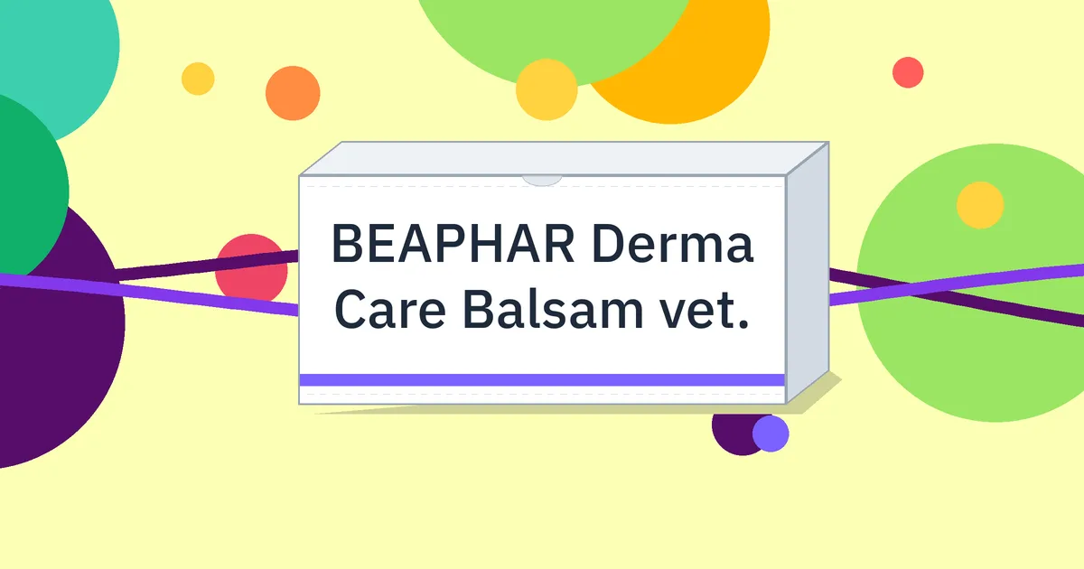 Symbolbild: Packung mit der Aufschrift BEAPHAR Derma Care Balsam vet. (PZN 19765509) – Verfügbarkeit und Bezug in Apotheken in Frankfurt am Main