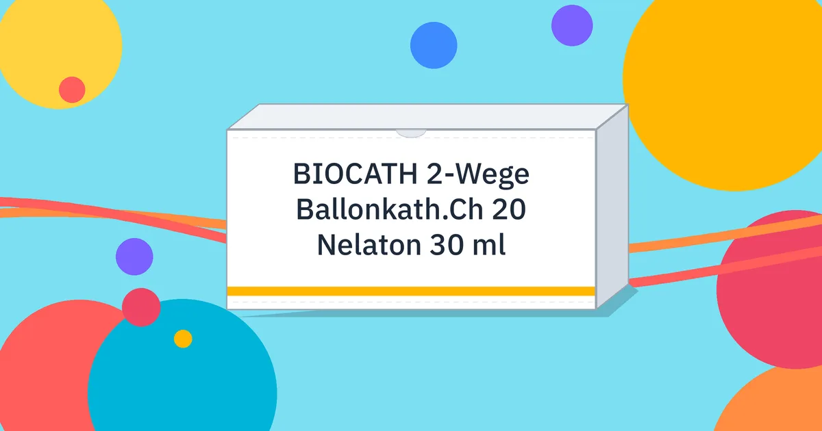 Symbolbild: Packung mit der Aufschrift BIOCATH 2-Wege Ballonkath.Ch 20 Nelaton 30 ml (PZN 04762391) – Verfügbarkeit und Bezug in Apotheken in Frankfurt am Main