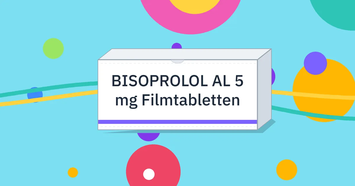 Symbolbild: Packung mit der Aufschrift BISOPROLOL AL 5 mg Filmtabletten (PZN 03090127) – Verfügbarkeit und Bezug in Apotheken in Frankfurt am Main