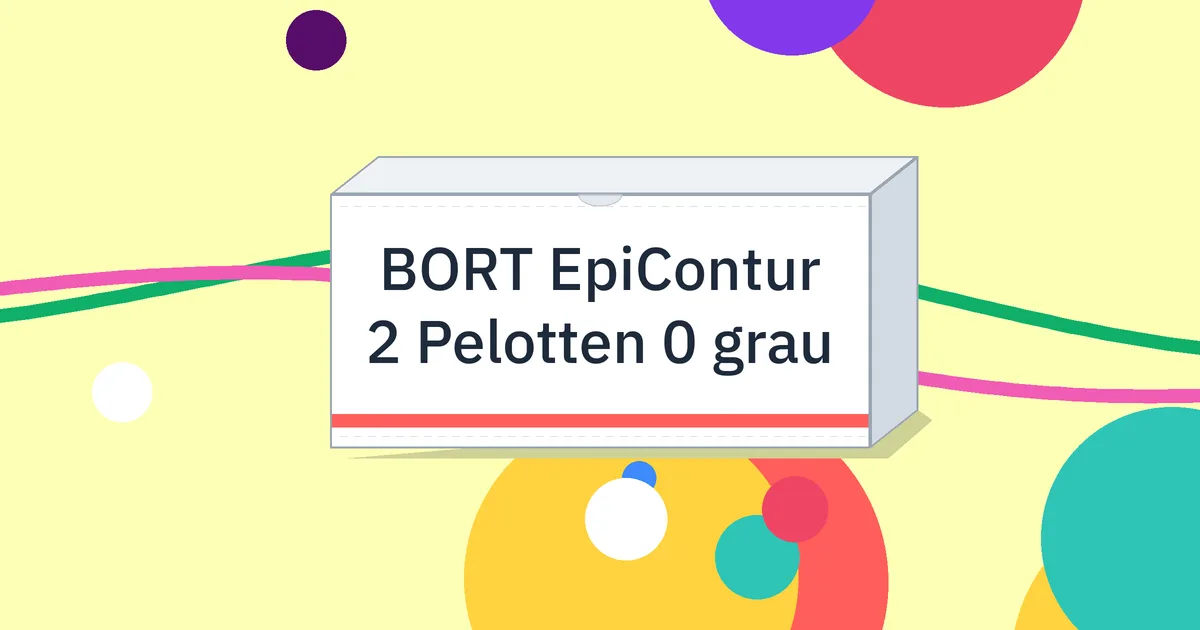 Symbolbild: Packung mit der Aufschrift BORT EpiContur 2 Pelotten 0 grau (PZN 16847520) – Verfügbarkeit und Bezug in Apotheken in Frankfurt am Main
