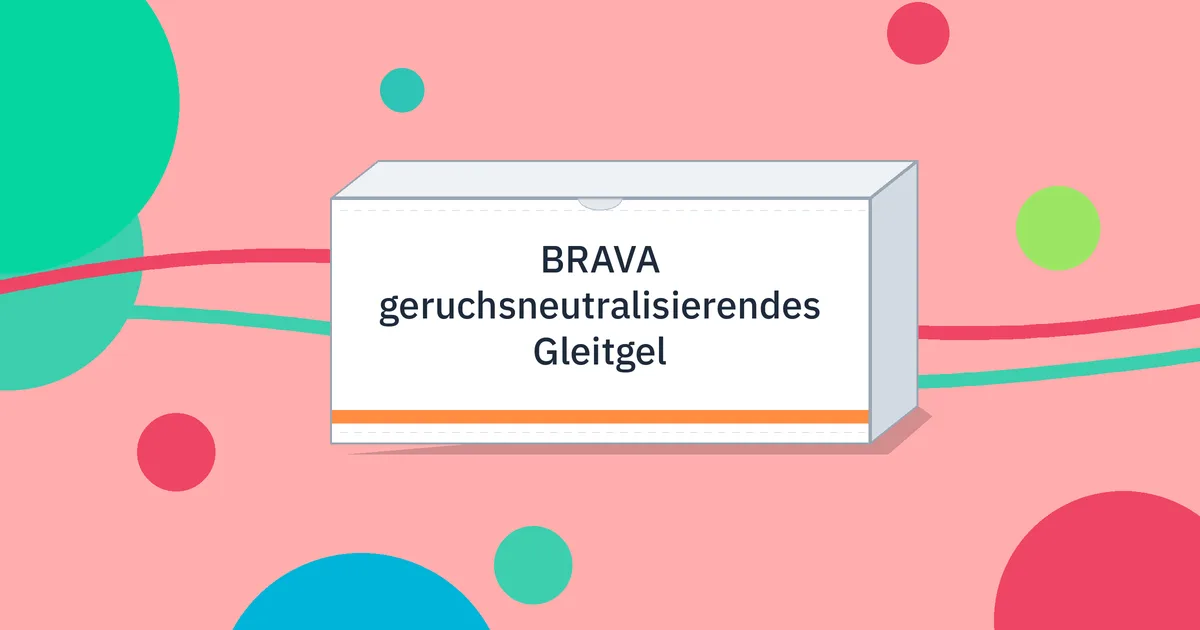 Symbolbild: Packung mit der Aufschrift BRAVA geruchsneutralisierendes Gleitgel (PZN 09543794) – Verfügbarkeit und Bezug in Apotheken in Frankfurt am Main