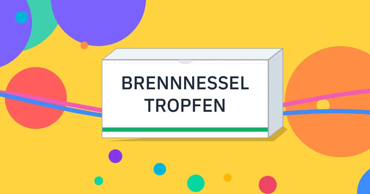 Symbolbild: Packung mit der Aufschrift BRENNNESSEL TROPFEN (PZN 14281652) – Verfügbarkeit und Bezug in Apotheken in Frankfurt am Main