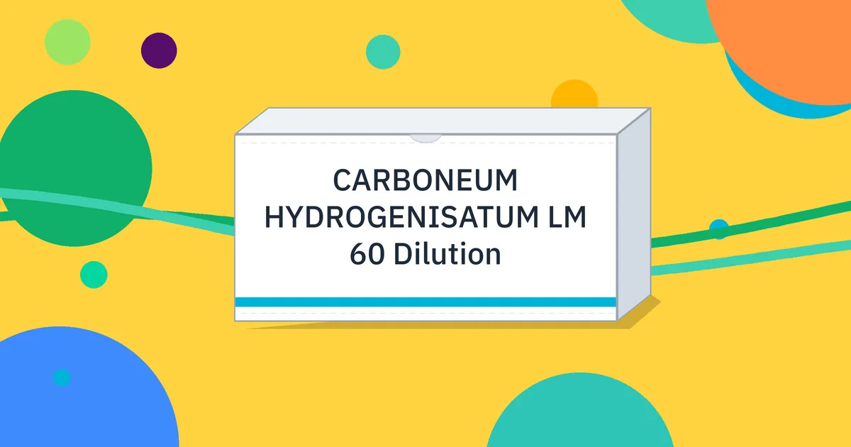 Symbolbild: Packung mit der Aufschrift CARBONEUM HYDROGENISATUM LM 60 Dilution (PZN 13428461) – Verfügbarkeit und Bezug in Apotheken in Frankfurt am Main