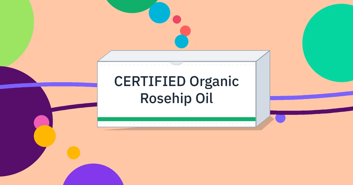 Symbolbild: Packung mit der Aufschrift CERTIFIED Organic Rosehip Oil (PZN 18772766) – Verfügbarkeit und Bezug in Apotheken in Frankfurt am Main