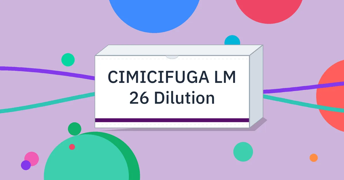 Symbolbild: Packung mit der Aufschrift CIMICIFUGA LM 26 Dilution (PZN 12819254) – Verfügbarkeit und Bezug in Apotheken in Frankfurt am Main