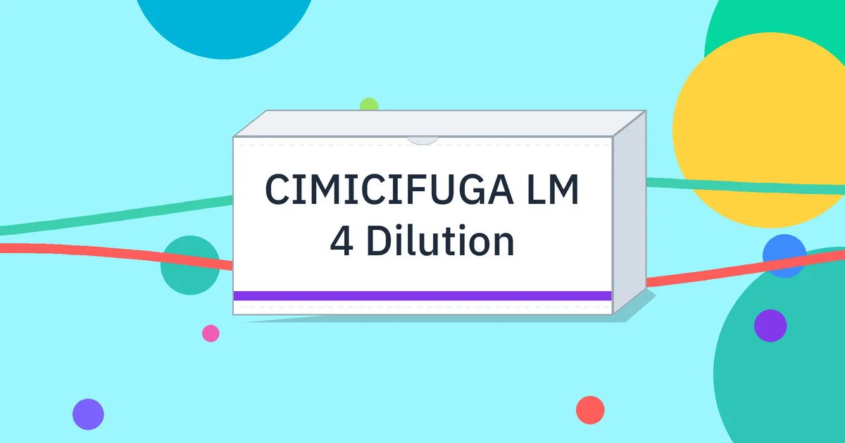 Symbolbild: Packung mit der Aufschrift CIMICIFUGA LM 4 Dilution (PZN 12819018) – Verfügbarkeit und Bezug in Apotheken in Frankfurt am Main