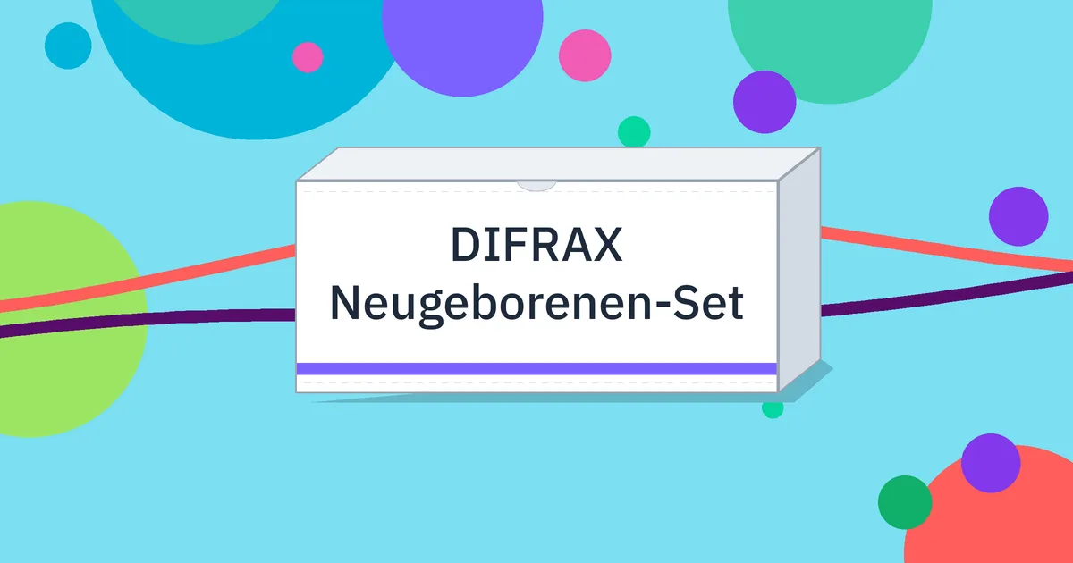Symbolbild: Packung mit der Aufschrift DIFRAX Neugeborenen-Set (PZN 12518179) – Verfügbarkeit und Bezug in Apotheken in Frankfurt am Main
