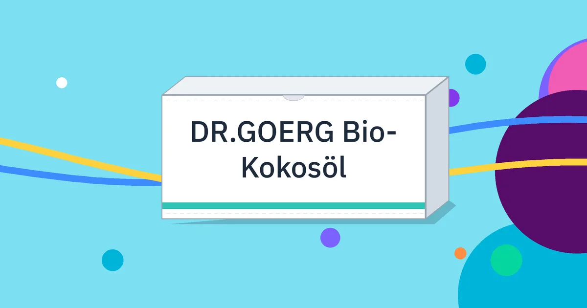 Symbolbild: Packung mit der Aufschrift DR.GOERG Bio-Kokosöl (PZN 10038357) – Verfügbarkeit und Bezug in Apotheken in Frankfurt am Main