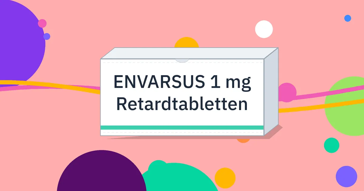 Symbolbild: Packung mit der Aufschrift ENVARSUS 1 mg Retardtabletten (PZN 15568189) – Verfügbarkeit und Bezug in Apotheken in Frankfurt am Main