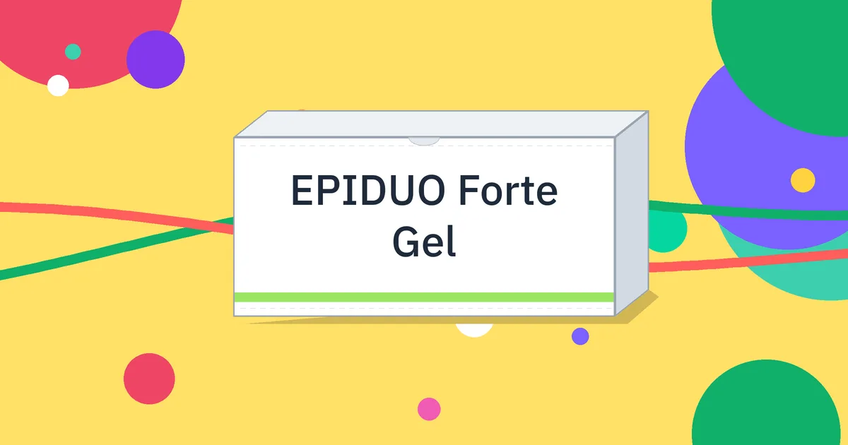 Symbolbild: Packung mit der Aufschrift EPIDUO Forte Gel (PZN 12554146) – Verfügbarkeit und Bezug in Apotheken in Frankfurt am Main