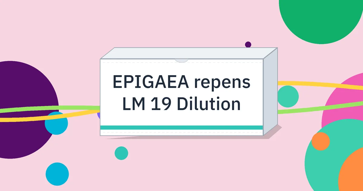 Symbolbild: Packung mit der Aufschrift EPIGAEA repens LM 19 Dilution (PZN 13471735) – Verfügbarkeit und Bezug in Apotheken in Frankfurt am Main