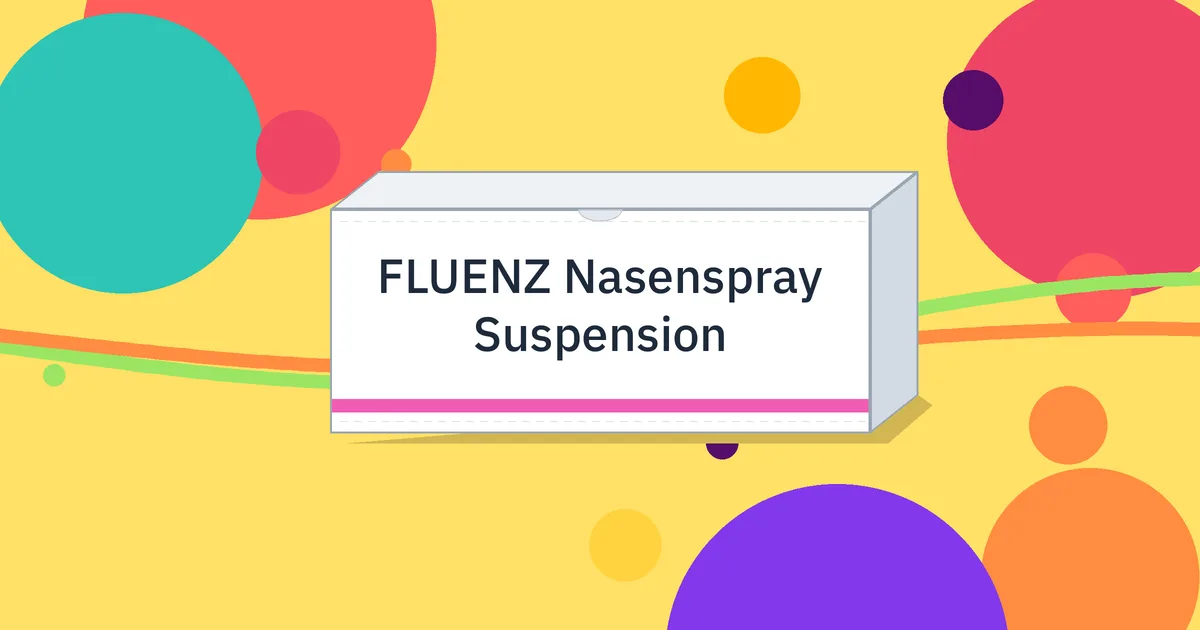Symbolbild: Packung mit der Aufschrift FLUENZ Nasenspray Suspension (PZN 19248464) – Verfügbarkeit und Bezug in Apotheken in Frankfurt am Main
