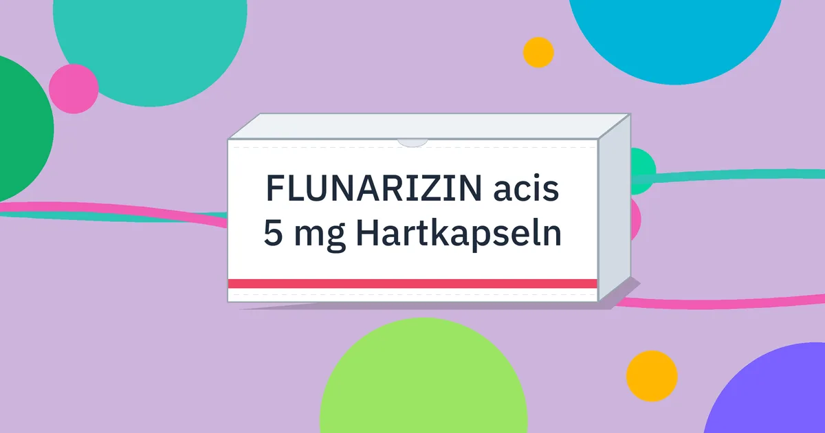 Symbolbild: Packung mit der Aufschrift FLUNARIZIN acis 5 mg Hartkapseln (PZN 08535829) – Verfügbarkeit und Bezug in Apotheken in Frankfurt am Main