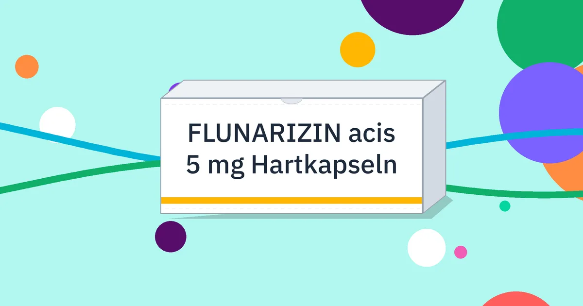 Symbolbild: Packung mit der Aufschrift FLUNARIZIN acis 5 mg Hartkapseln (PZN 08535806) – Verfügbarkeit und Bezug in Apotheken in Frankfurt am Main