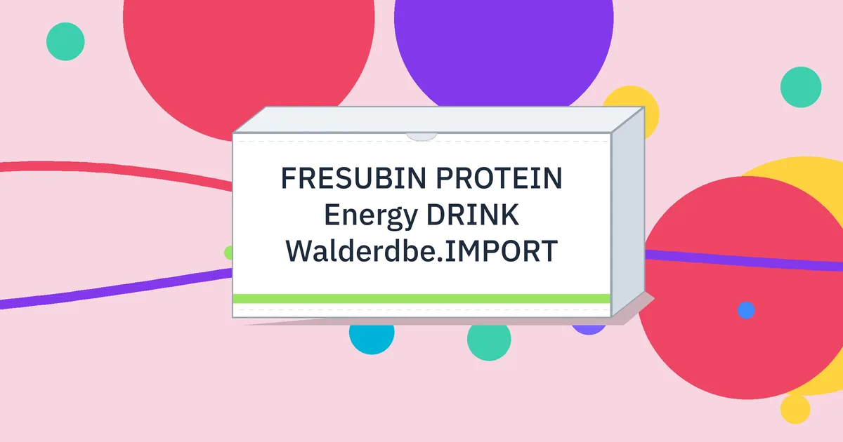 Symbolbild: Packung mit der Aufschrift FRESUBIN PROTEIN Energy DRINK Walderdbe.IMPORT (PZN 19492566) – Verfügbarkeit und Bezug in Apotheken in Frankfurt am Main