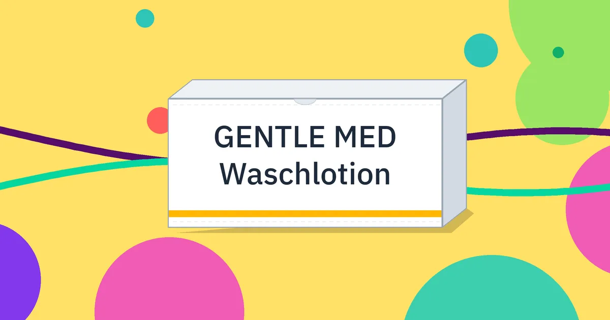 Symbolbild: Packung mit der Aufschrift GENTLE MED Waschlotion (PZN 11170320) – Verfügbarkeit und Bezug in Apotheken in Frankfurt am Main