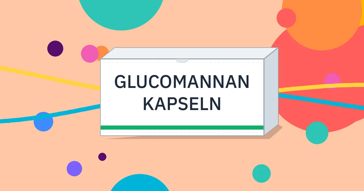 Symbolbild: Packung mit der Aufschrift GLUCOMANNAN KAPSELN (PZN 19341353) – Verfügbarkeit und Bezug in Apotheken in Frankfurt am Main