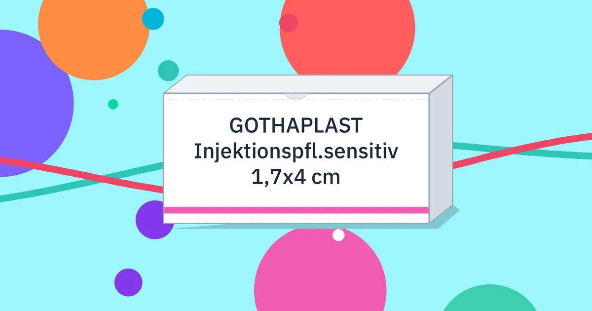 Symbolbild: Packung mit der Aufschrift GOTHAPLAST Injektionspfl.sensitiv 1,7x4 cm (PZN 04114025) – Verfügbarkeit und Bezug in Apotheken in Frankfurt am Main