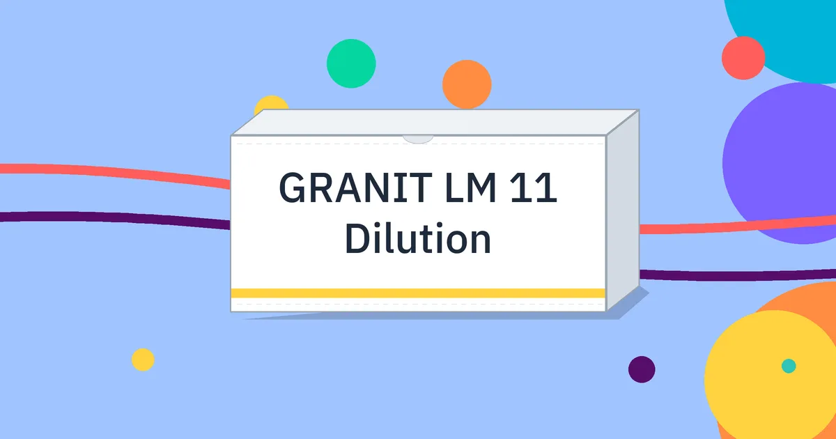 Symbolbild: Packung mit der Aufschrift GRANIT LM 11 Dilution (PZN 12881282) – Verfügbarkeit und Bezug in Apotheken in Frankfurt am Main