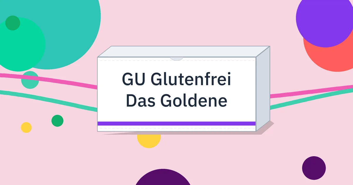 Symbolbild: Packung mit der Aufschrift GU Glutenfrei Das Goldene (PZN 19349308) – Verfügbarkeit und Bezug in Apotheken in Frankfurt am Main