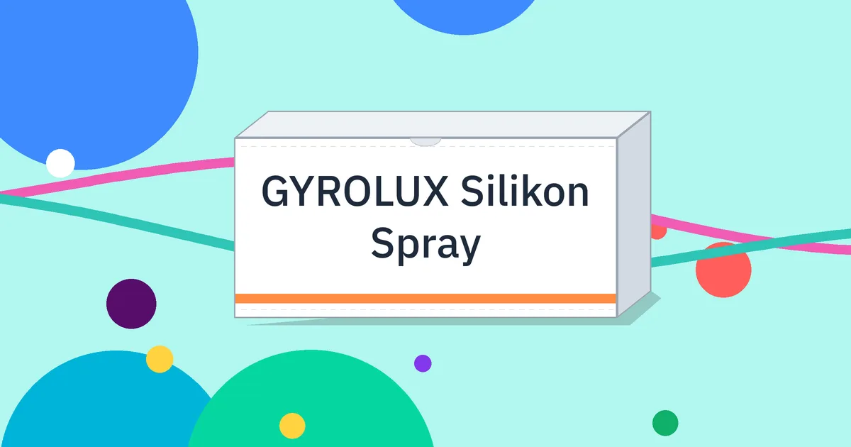Symbolbild: Packung mit der Aufschrift GYROLUX Silikon Spray (PZN 07542046) – Verfügbarkeit und Bezug in Apotheken in Frankfurt am Main