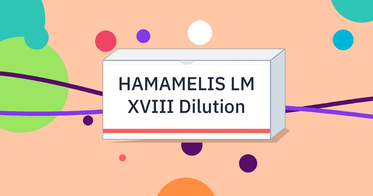 Symbolbild: Packung mit der Aufschrift HAMAMELIS LM XVIII Dilution (PZN 04494967) – Verfügbarkeit und Bezug in Apotheken in Frankfurt am Main