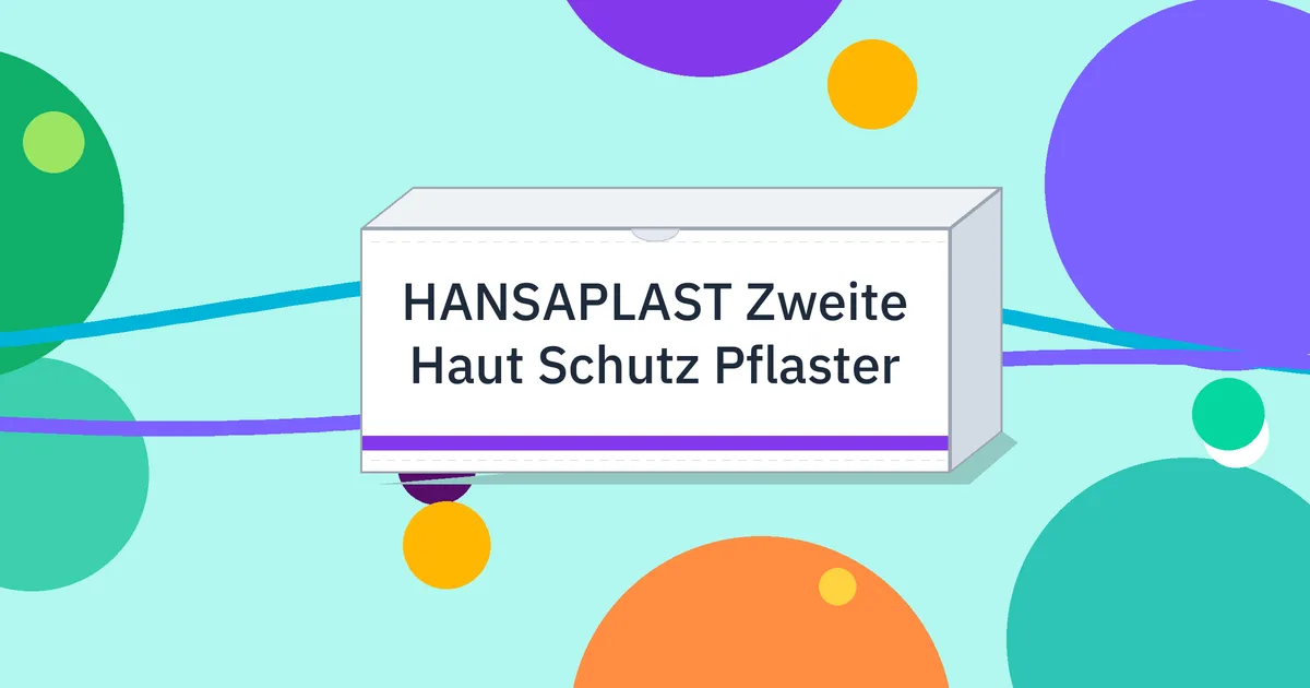 Symbolbild: Packung mit der Aufschrift HANSAPLAST Zweite Haut Schutz Pflaster (PZN 18411057) – Verfügbarkeit und Bezug in Apotheken in Frankfurt am Main