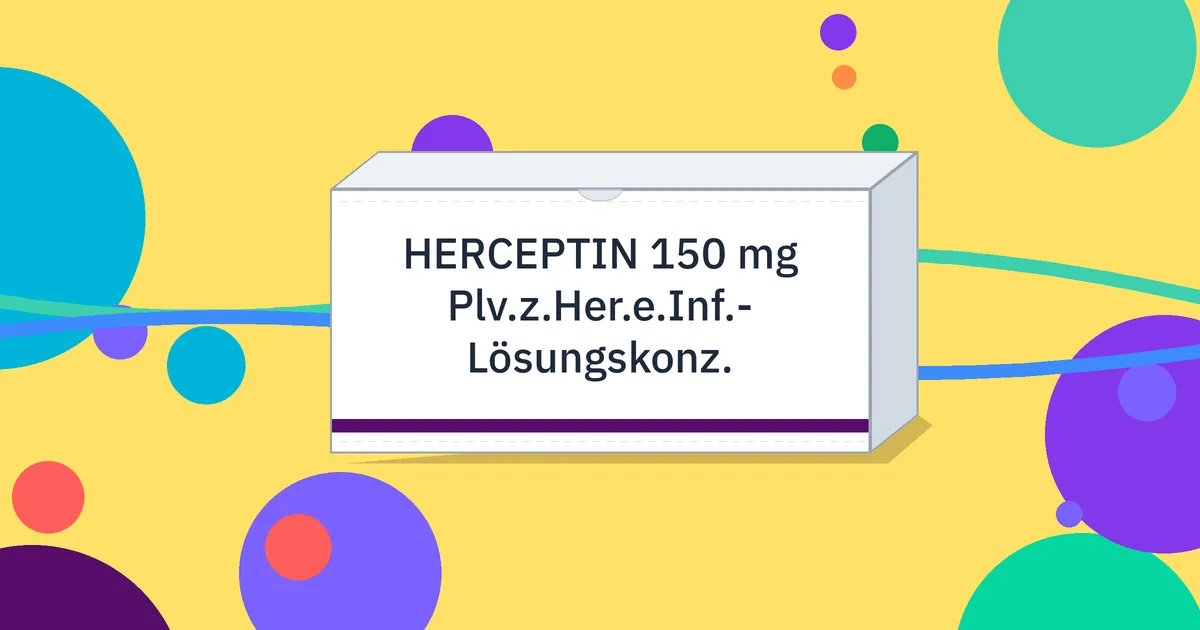Symbolbild: Packung mit der Aufschrift HERCEPTIN 150 mg Plv.z.Her.e.Inf.-Lösungskonz. (PZN 12432733) – Verfügbarkeit und Bezug in Apotheken in Frankfurt am Main