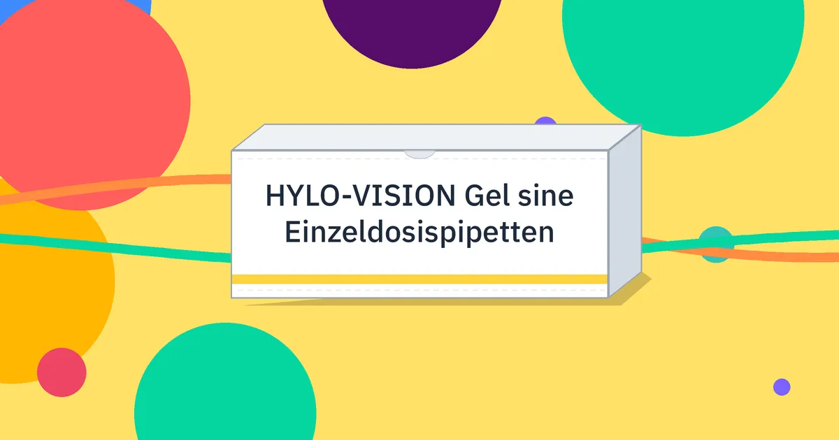 Symbolbild: Packung mit der Aufschrift HYLO-VISION Gel sine Einzeldosispipetten (PZN 03114098) – Verfügbarkeit und Bezug in Apotheken in Frankfurt am Main