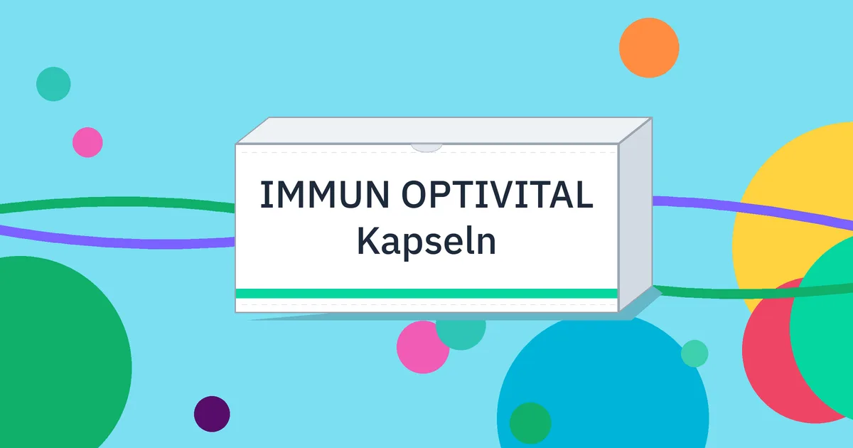 Symbolbild: Packung mit der Aufschrift IMMUN OPTIVITAL Kapseln (PZN 19100342) – Verfügbarkeit und Bezug in Apotheken in Frankfurt am Main