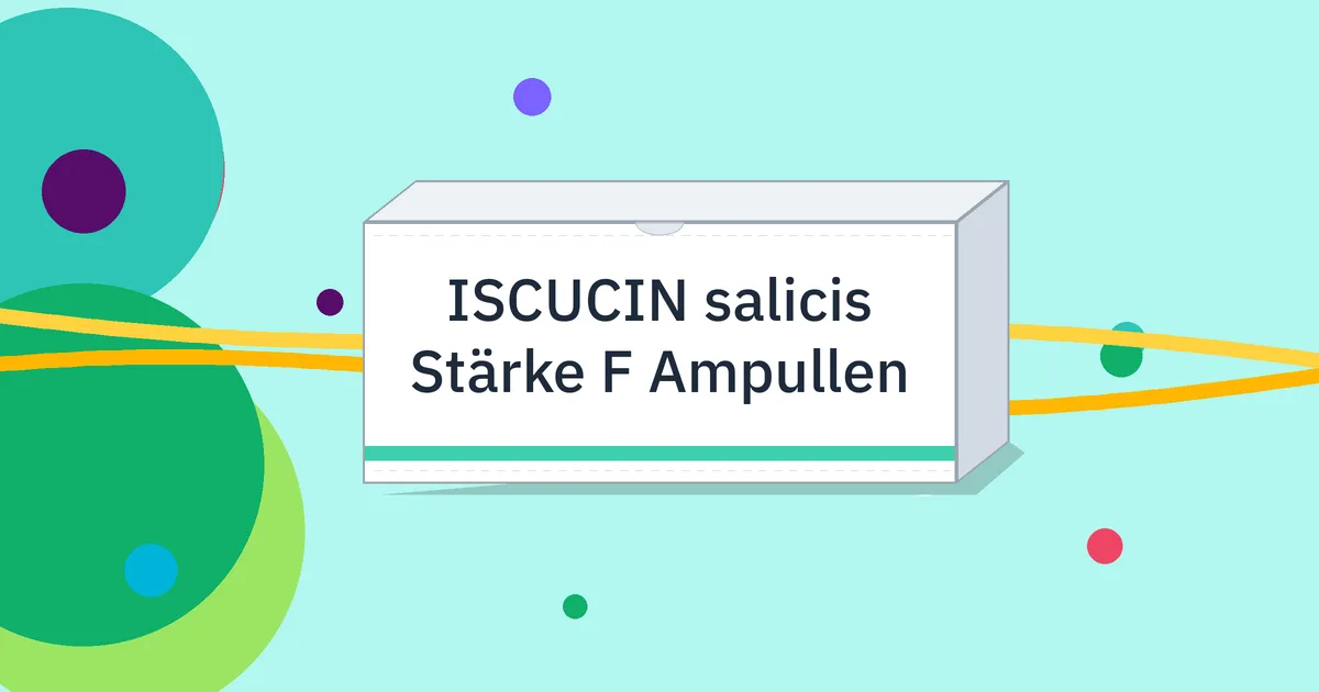 Symbolbild: Packung mit der Aufschrift ISCUCIN salicis Stärke F Ampullen (PZN 03083541) – Verfügbarkeit und Bezug in Apotheken in Frankfurt am Main