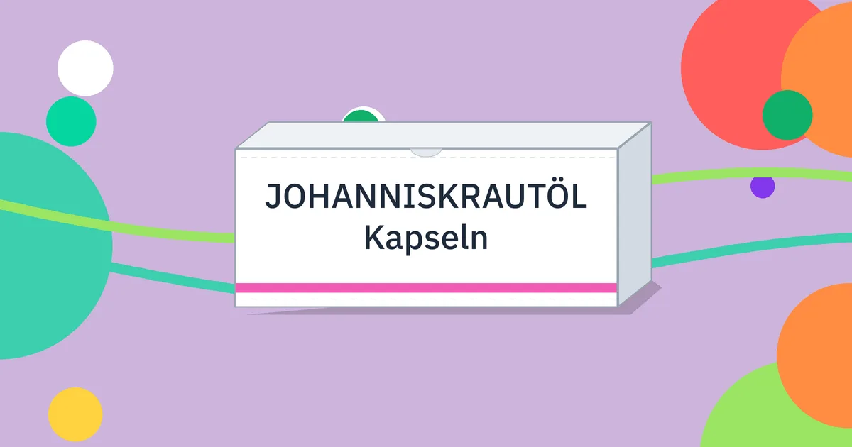 Symbolbild: Packung mit der Aufschrift JOHANNISKRAUTÖL Kapseln (PZN 12355949) – Verfügbarkeit und Bezug in Apotheken in Frankfurt am Main