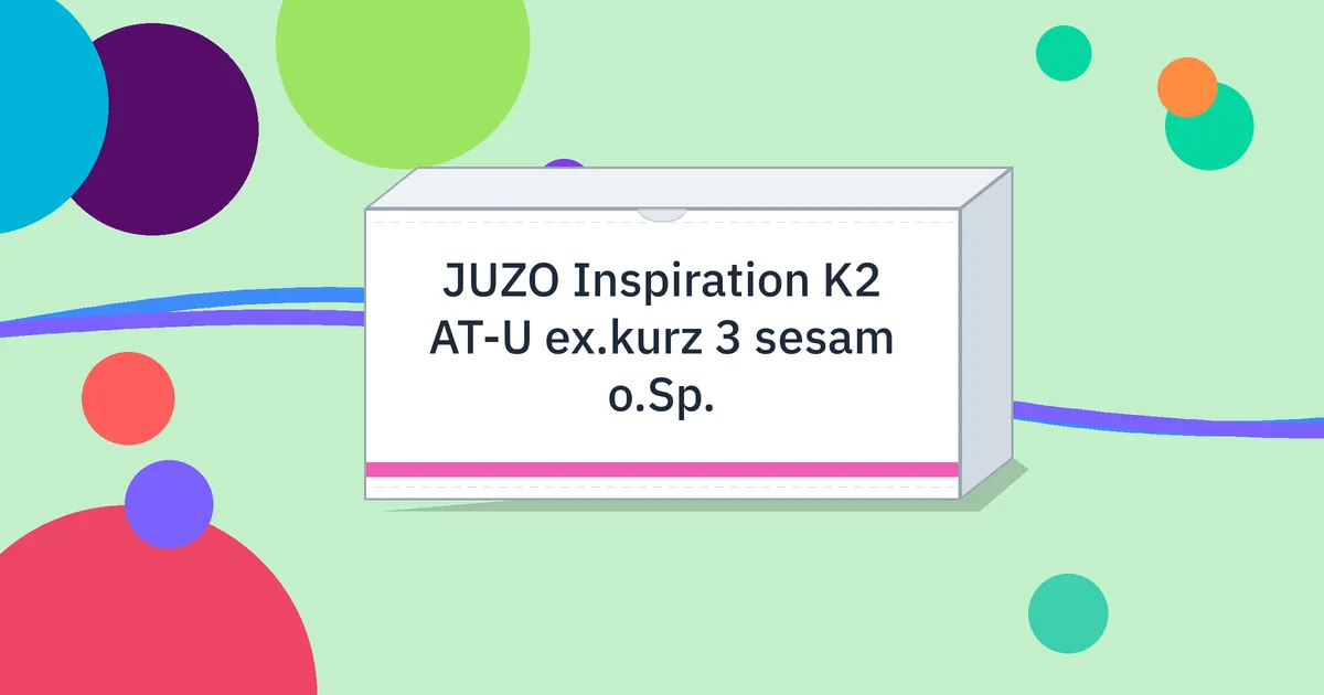 Symbolbild: Packung mit der Aufschrift JUZO Inspiration K2 AT-U ex.kurz 3 sesam o.Sp. (PZN 14930079) – Verfügbarkeit und Bezug in Apotheken in Frankfurt am Main