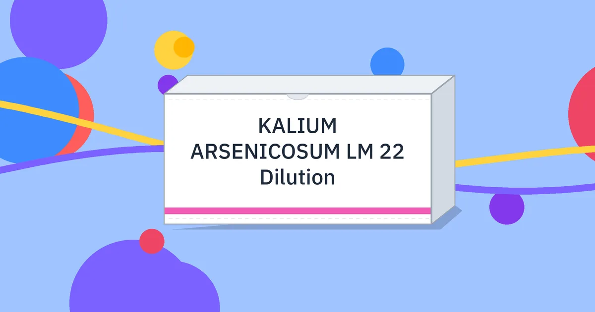 Symbolbild: Packung mit der Aufschrift KALIUM ARSENICOSUM LM 22 Dilution (PZN 12917123) – Verfügbarkeit und Bezug in Apotheken in Frankfurt am Main