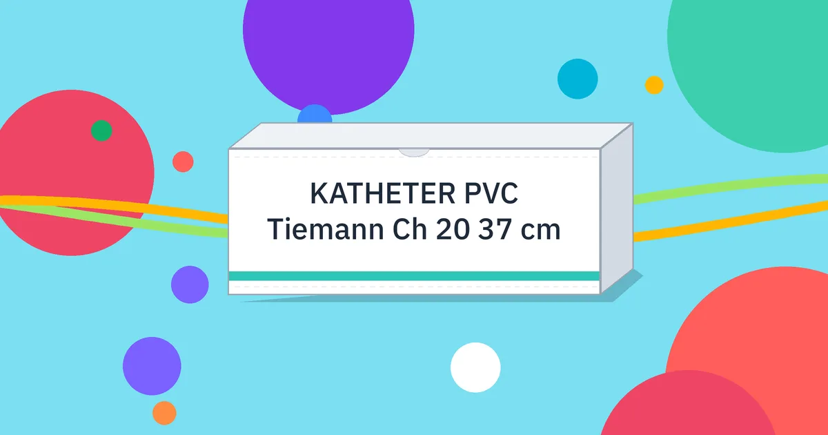 Symbolbild: Packung mit der Aufschrift KATHETER PVC Tiemann Ch 20 37 cm (PZN 10085434) – Verfügbarkeit und Bezug in Apotheken in Frankfurt am Main