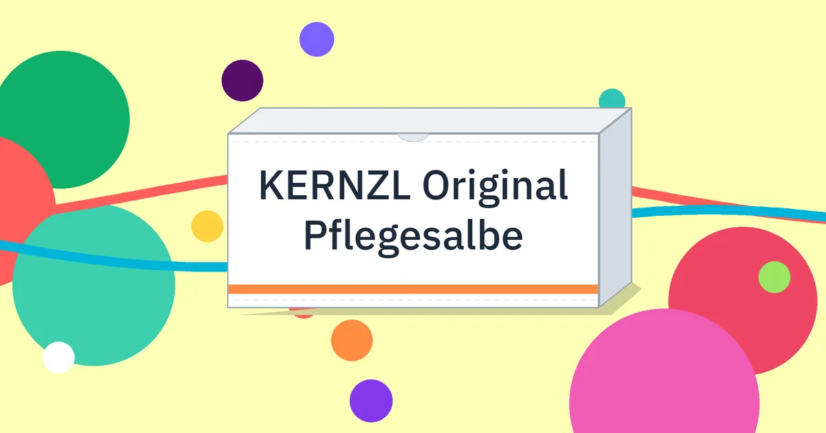 Symbolbild: Packung mit der Aufschrift KERNZL Original Pflegesalbe (PZN 07554799) – Verfügbarkeit und Bezug in Apotheken in Frankfurt am Main