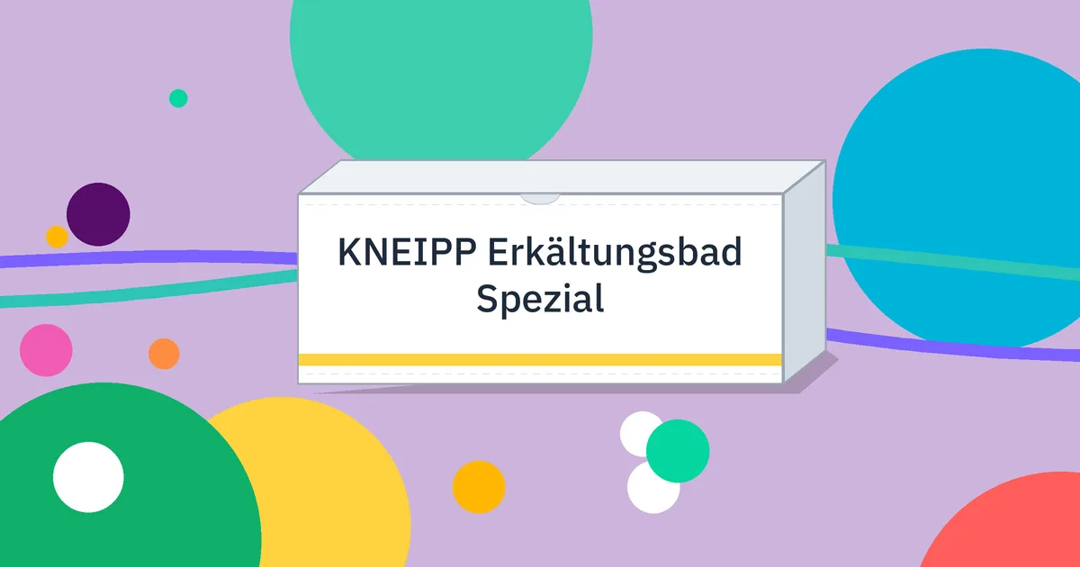Symbolbild: Packung mit der Aufschrift KNEIPP Erkältungsbad Spezial (PZN 07107238) – Verfügbarkeit und Bezug in Apotheken in Frankfurt am Main