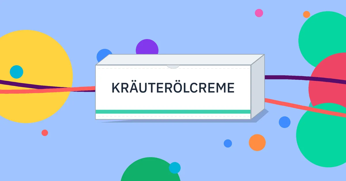 Symbolbild: Packung mit der Aufschrift KRÄUTERÖLCREME (PZN 15607357) – Verfügbarkeit und Bezug in Apotheken in Frankfurt am Main