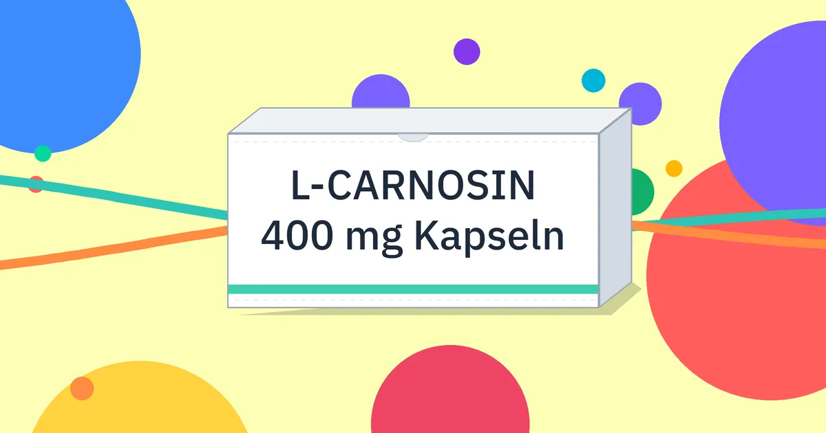 Symbolbild: Packung mit der Aufschrift L-CARNOSIN 400 mg Kapseln (PZN 09462707) – Verfügbarkeit und Bezug in Apotheken in Frankfurt am Main