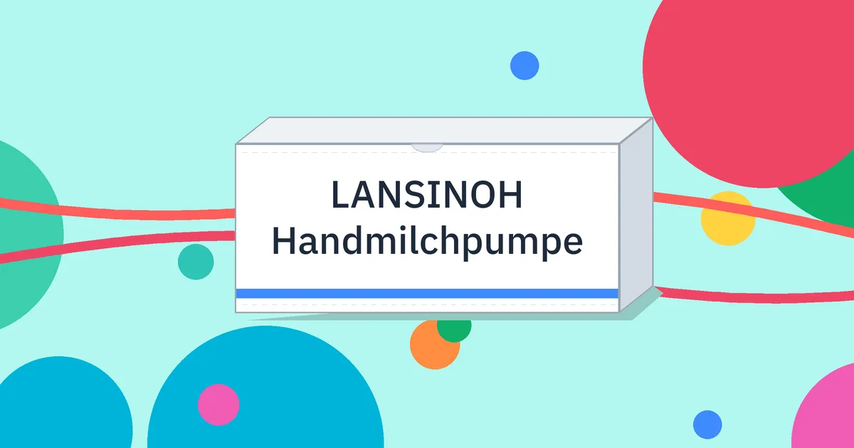 Symbolbild: Packung mit der Aufschrift LANSINOH Handmilchpumpe (PZN 19359028) – Verfügbarkeit und Bezug in Apotheken in Frankfurt am Main
