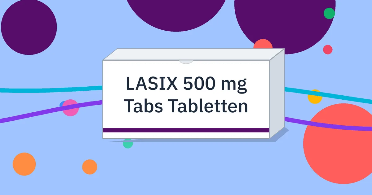 Symbolbild: Packung mit der Aufschrift LASIX 500 mg Tabs Tabletten (PZN 01463541) – Verfügbarkeit und Bezug in Apotheken in Frankfurt am Main