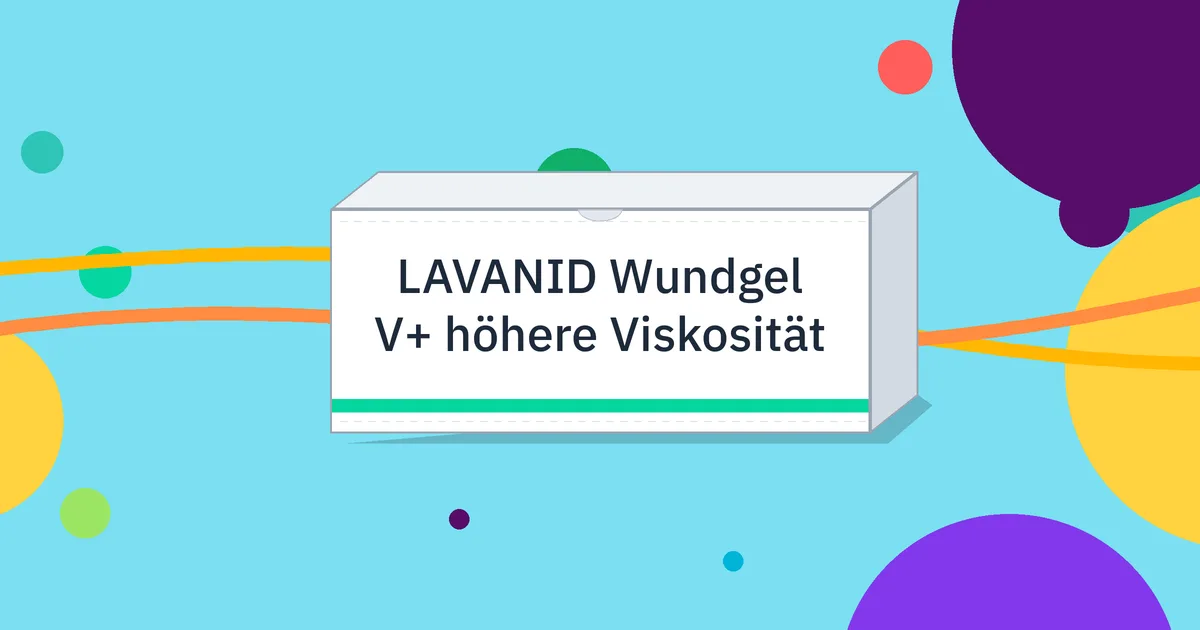 Symbolbild: Packung mit der Aufschrift LAVANID Wundgel V+ höhere Viskosität (PZN 03170553) – Verfügbarkeit und Bezug in Apotheken in Frankfurt am Main