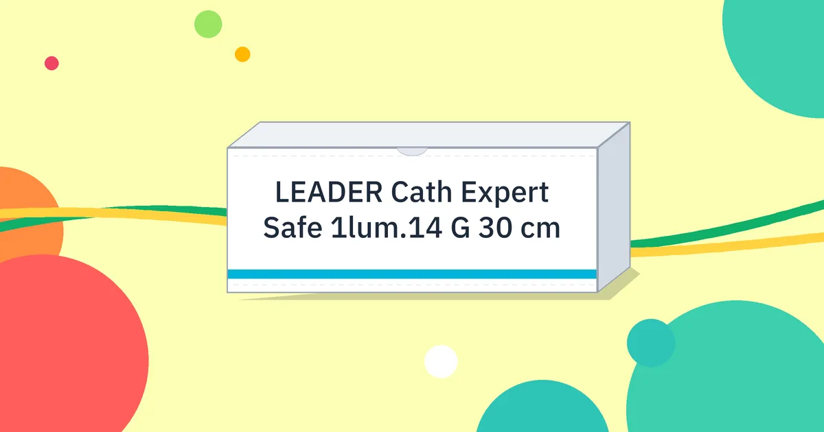 Symbolbild: Packung mit der Aufschrift LEADER Cath Expert Safe 1lum.14 G 30 cm (PZN 10304155) – Verfügbarkeit und Bezug in Apotheken in Frankfurt am Main