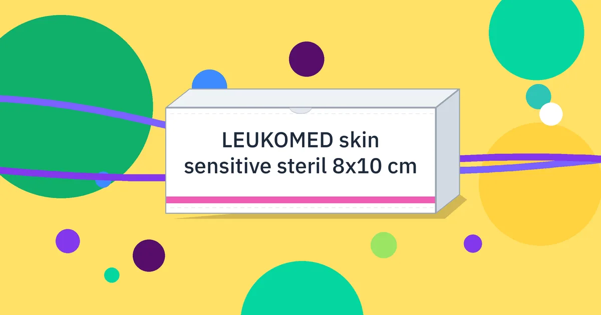 Symbolbild: Packung mit der Aufschrift LEUKOMED skin sensitive steril 8x10 cm (PZN 20769441) – Verfügbarkeit und Bezug in Apotheken in Frankfurt am Main
