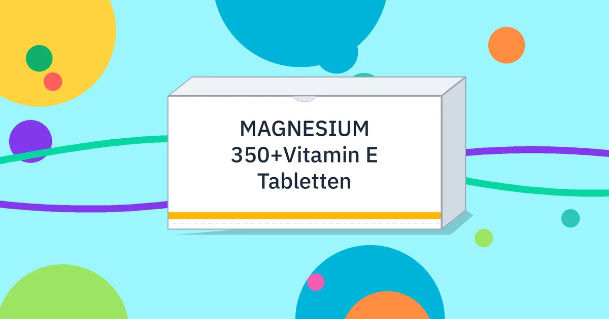 Symbolbild: Packung mit der Aufschrift MAGNESIUM 350+Vitamin E Tabletten (PZN 02179078) – Verfügbarkeit und Bezug in Apotheken in Frankfurt am Main