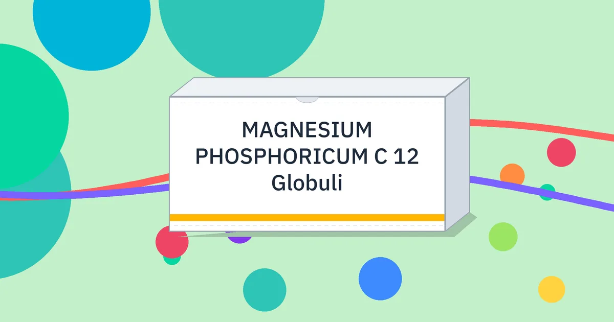 Symbolbild: Packung mit der Aufschrift MAGNESIUM PHOSPHORICUM C 12 Globuli (PZN 16670493) – Verfügbarkeit und Bezug in Apotheken in Frankfurt am Main
